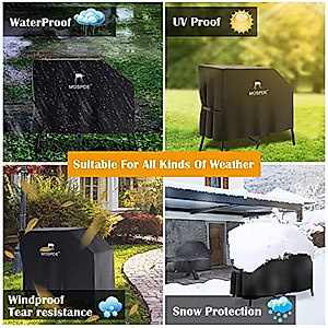 Griddle Cover Fits for Blackstone 22 Inch 17 Inch Griddle with Hood and Stand, Waterproof Grill Cover for Blackstone 22" 17" Griddle with The Lid and Stand, 600D Heavy Duty Water-Resistant
