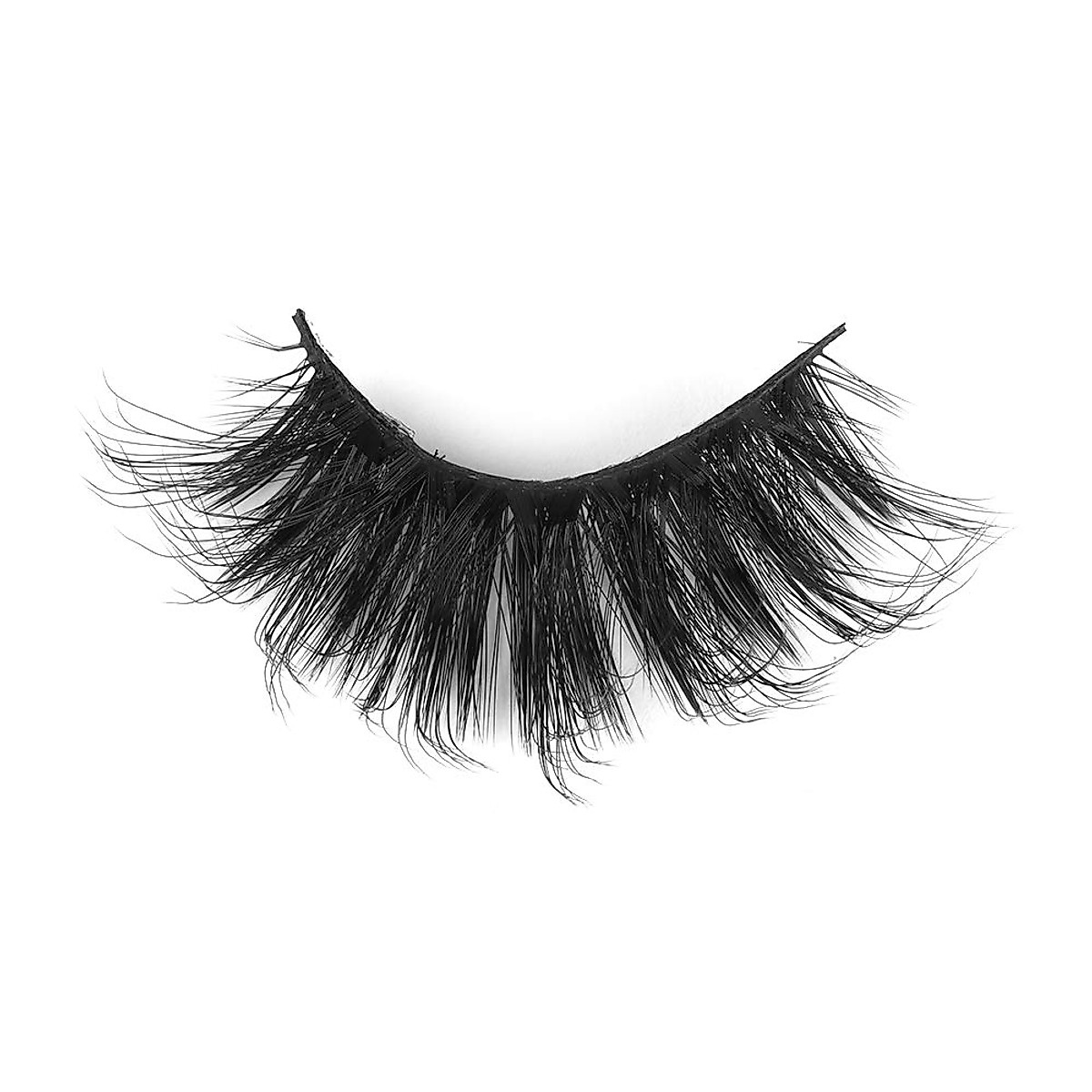 SKONHED 25mm False Eyelashes 8D Dramatic Look Mink Fluffy Long Hair Lashes 7 Pair Big Size Eyelashes (003）