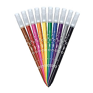 BIC Kids Coloring Markers, Medium Tips, 2 Packs of 10 Markers, Assorted