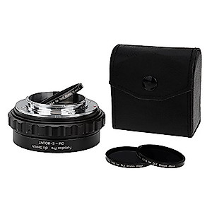Fotodiox DLX Stretch Lens Mount Adapter - Olympus Zuiko (OM) 35mm SLR Lens to Sony Alpha E-Mount Mirrorless Camera Body with Macro Focusing Helicoid and Magnetic Drop-in Filters