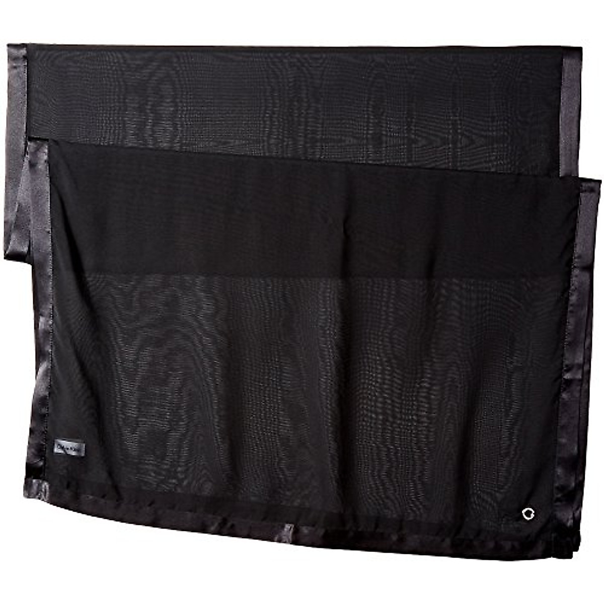 Calvin Klein Women's Lightweight Wrap Scarf, deep black, One Size