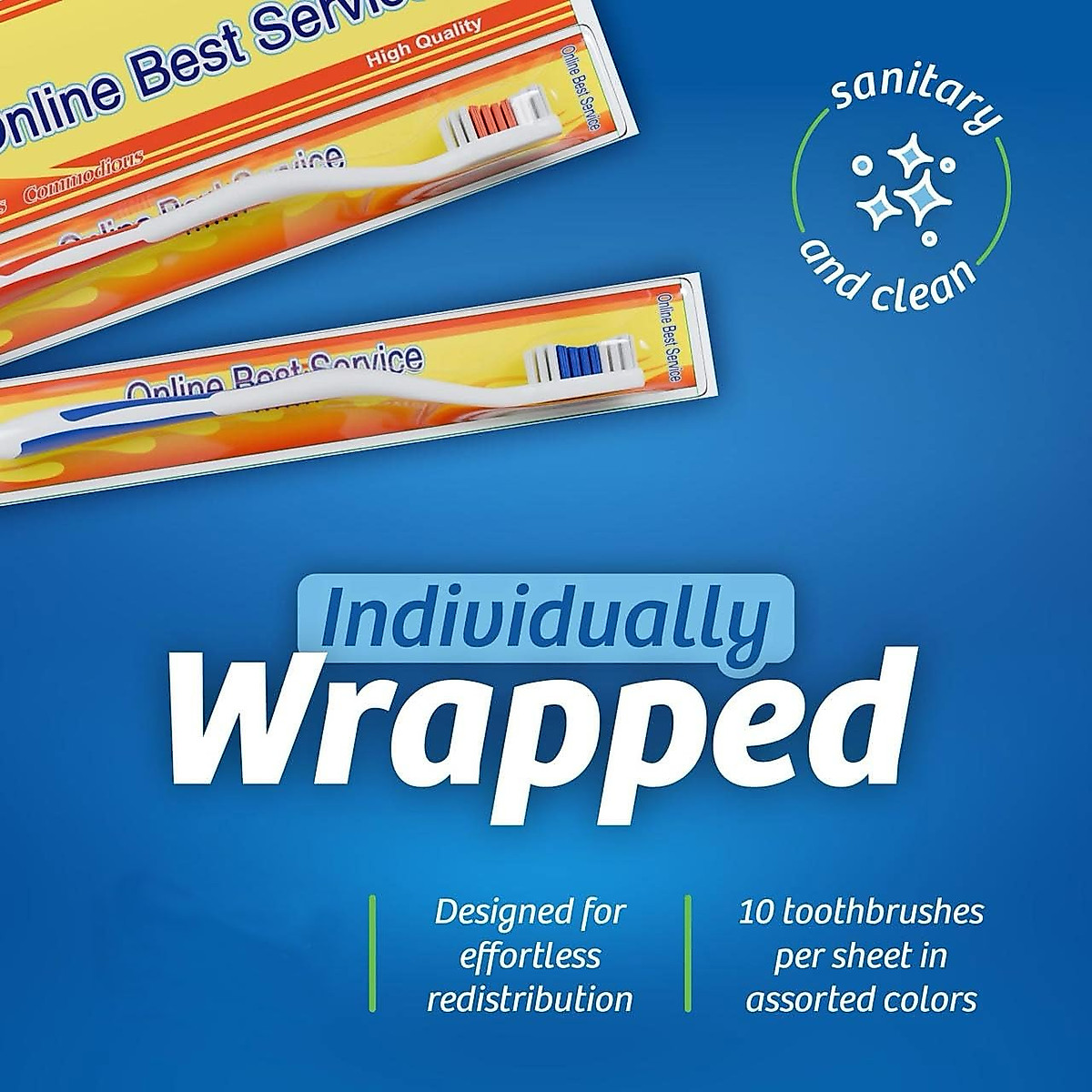 Online Best Service 100 Pack Toothbrush Standard Classic Medium Soft Individually Wrapped