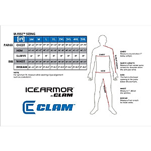 ICE ARMOR by Clam Men's Ice Fishing Rise Parka - Size XL - Prym1 Camo Blackout- 116908