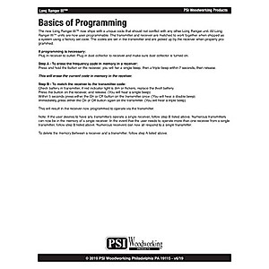 PSI Woodworking LR110-3 Long Ranger III 110V Remote Dust Collector Starter Switch