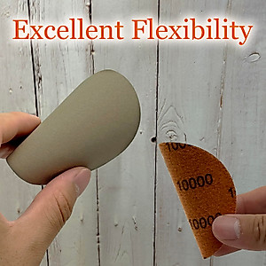 3 Inch Sanding Discs, 600-5000 Grit Premium Silicon Carbide Sandpaper with 1 Interface Pad, 40pcs Wet Dry Hook and Loop Sand Paper for Wood Metal or Auto