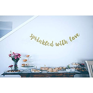 Sprinkled With Love Banner, Baby Shower Banner, It's A Girl Banner, Baby Shower Garland Sign, Baby Sprinkle Banner