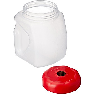 Tribello LARGE 22 OZ Ground Coffee Container For Coffee Beans, Plastic Jar With Screw On Lid For Dry Food Sugar, Flour, Coffee Grounds Container Storage With Scoop - Easy Grip - BPA Free