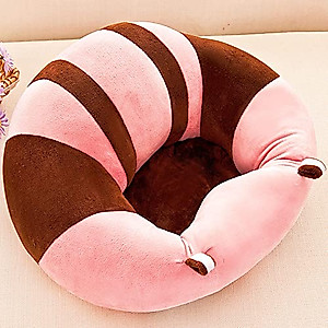 Baby Support Seat,Infant Sitting Chair ,Washable Infant Floor Seats & Loungers,Baby Learning Seat Plush Cushion Toys Baby Comfort Sea (Pink)