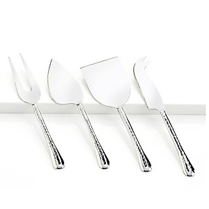 Giftcraft 094544 Cheese Knives, Stainless Steel, Set of 4