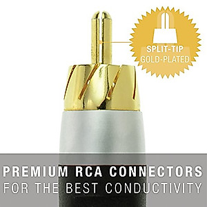 Mediabridge™ Ultra Series Digital Audio Coaxial Cable (15 Feet) - Dual Shielded with RCA to RCA Gold-Plated Connectors - Black - (Part# CJ15-6BR-G2)
