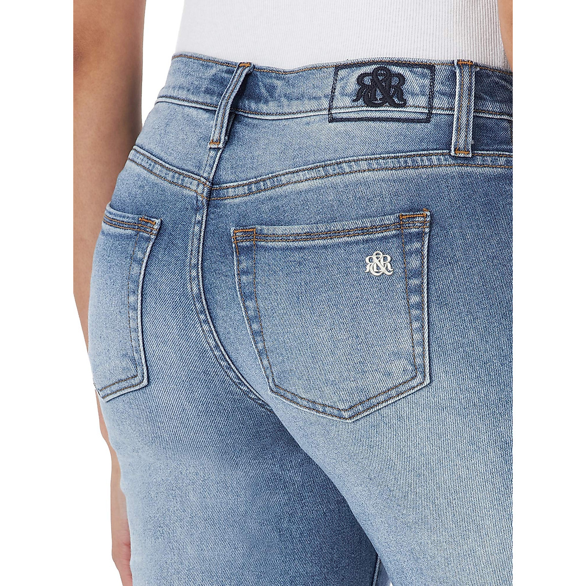 Rock & Republic Womens Indee Boyfriend Jeans, Lake Side, 12 US