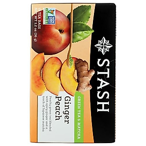 Stash Tea Green Ginger Peach Matcha (Pack of 2)