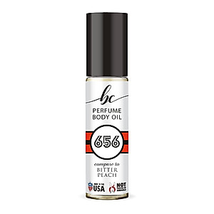 BIOCURA BC Perfume 656 Inspired by Ford Bitter Peach For Women & Men Replica Fragrance Body Oil Dupes Alcohol-Free Sample Travel Size Concentrated Long Lasting Roll-On 0.3 Fl Oz/10ml
