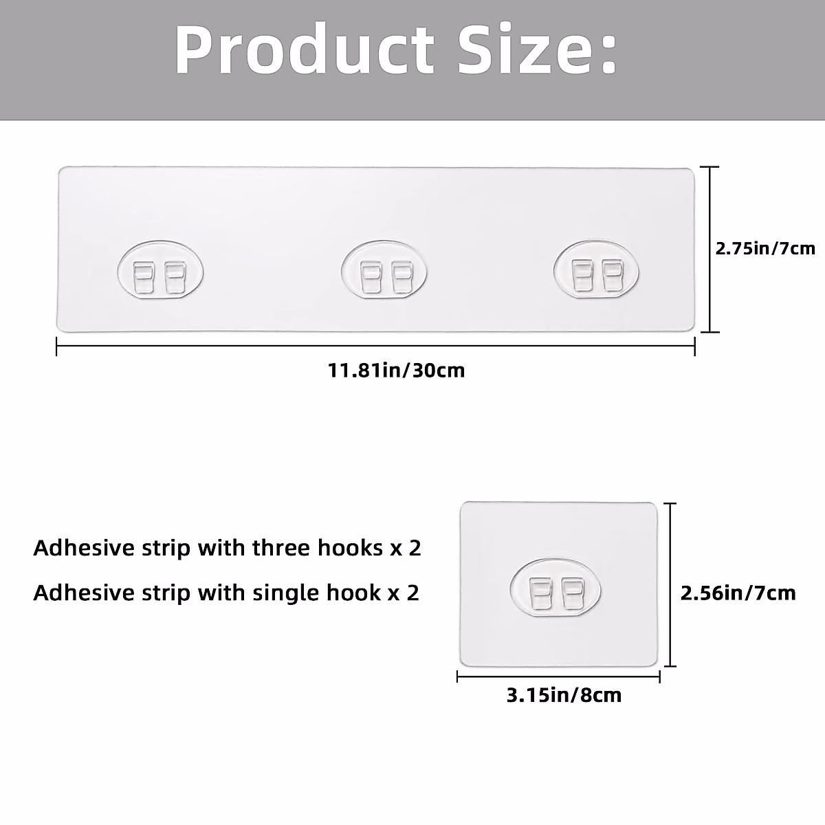 HSD Houseware Corner Shower Caddy Adhesive Replacement 4 PCS, Waterproof No Drilling Shower Shelf Adhesive Replacement, Self Adhesive Hooks for Hanging Soap Dish Towel Holder Toothbrush Holder