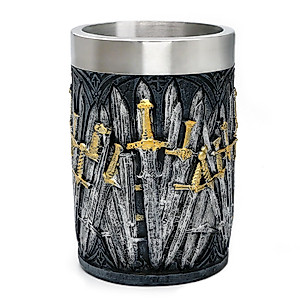 alikiki Medieval Game of Sword Thrones Dragon Coffee Mug 21oz - Legends of The Swords Drinking Beer Stein Tankard Cup LOTRS D&D Gifts for Men Women Dragon Collector Themed Party Decorations