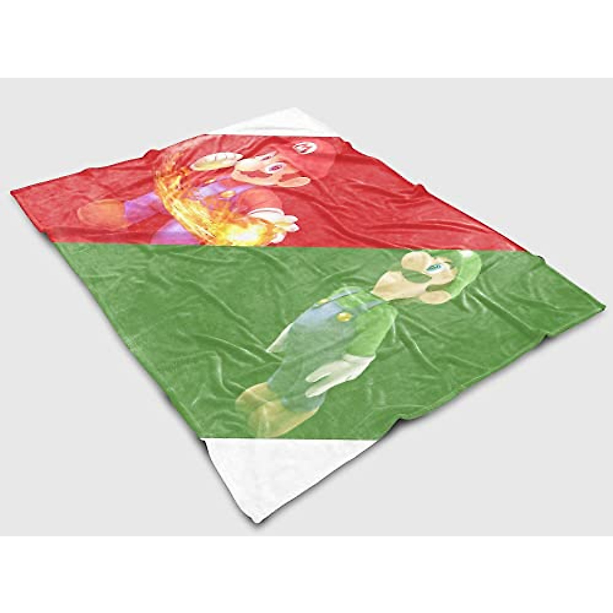 NICHIYOBI Redcap Beard Plumber Bros Game Flannel Blanket Kobayashi Tohru Kanna Lightweight Cozy Throw Blanket Warm Bed Blanket fit Sofa and Couch (05,Medium 60x50in)