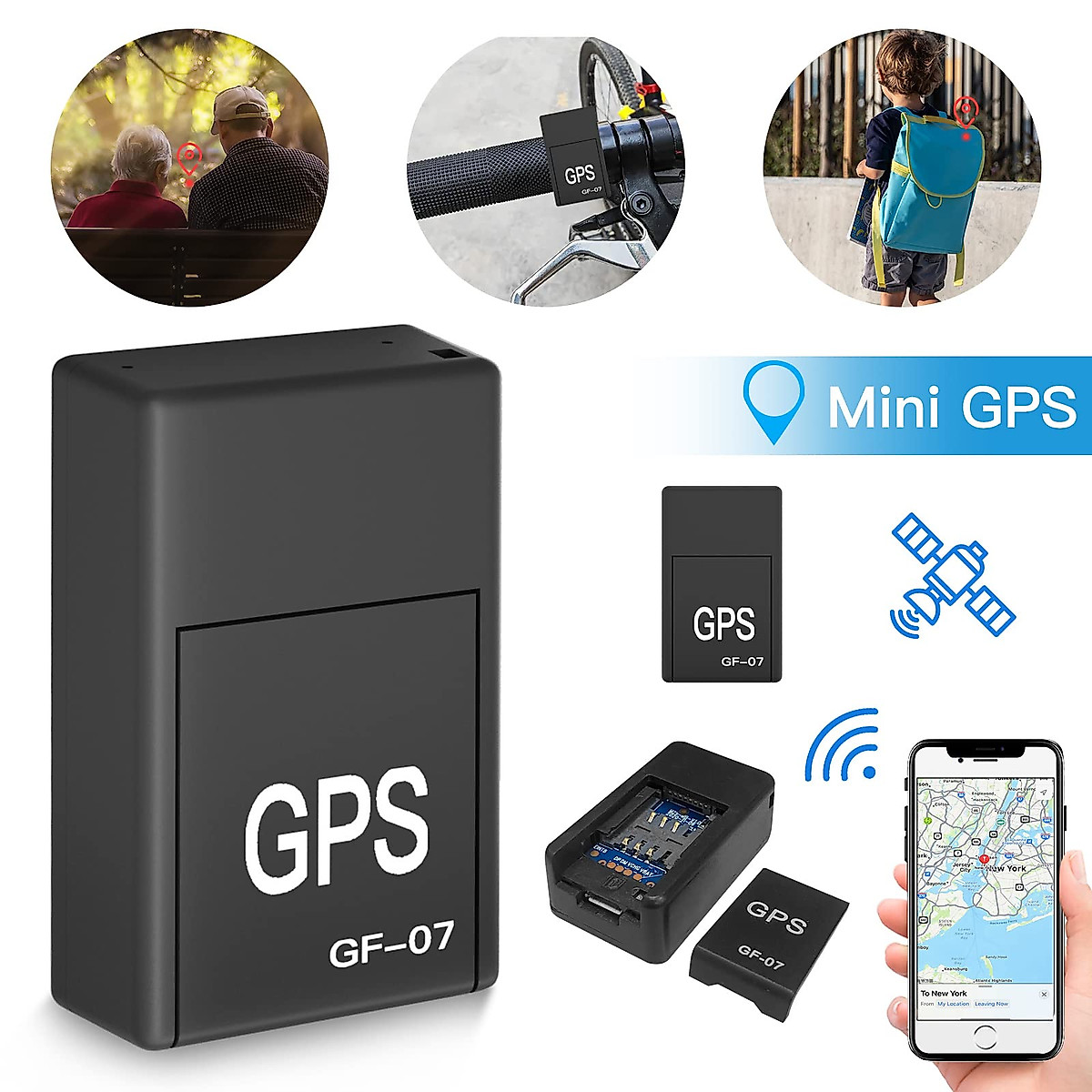 Mini GPS Tracker for Vehicles, Mini Magnetic GPS Device Real time Car Locator, Full USA Coverage, No Monthly Fee, Long Standby GSM SIM GPS Tracker for Vehicle/Car/Trucks/Person Model 2022 Model