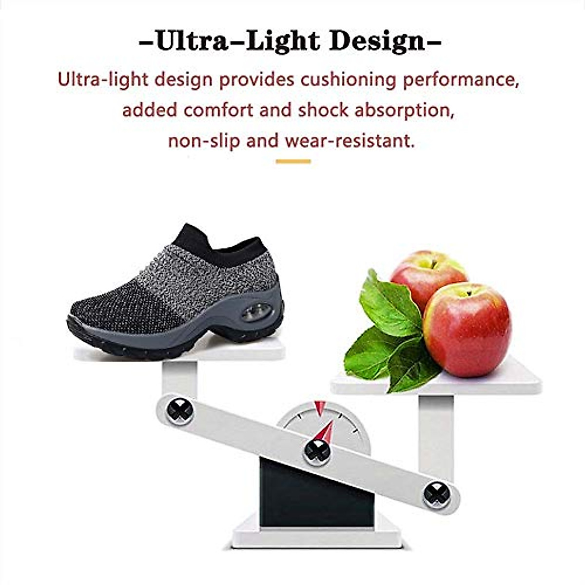 Cenim Walking Shoes for Women Sock Sneakers Air Cushion Athletic Shoes Breathable Mesh Casual Work Nursing Shoes