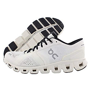 On Women's Cloud X Sneakers, White/Black, 9 Medium US