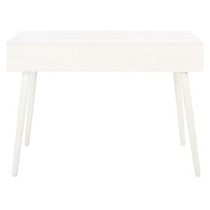 SAFAVIEH Home Collection Remy Distressed White 1-Drawer Writing Desk
