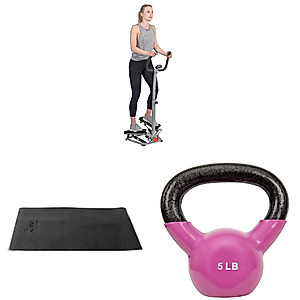 Sunny Health & Fitness Twist Stair Stepper Machine with Handlebar – SF-S020027