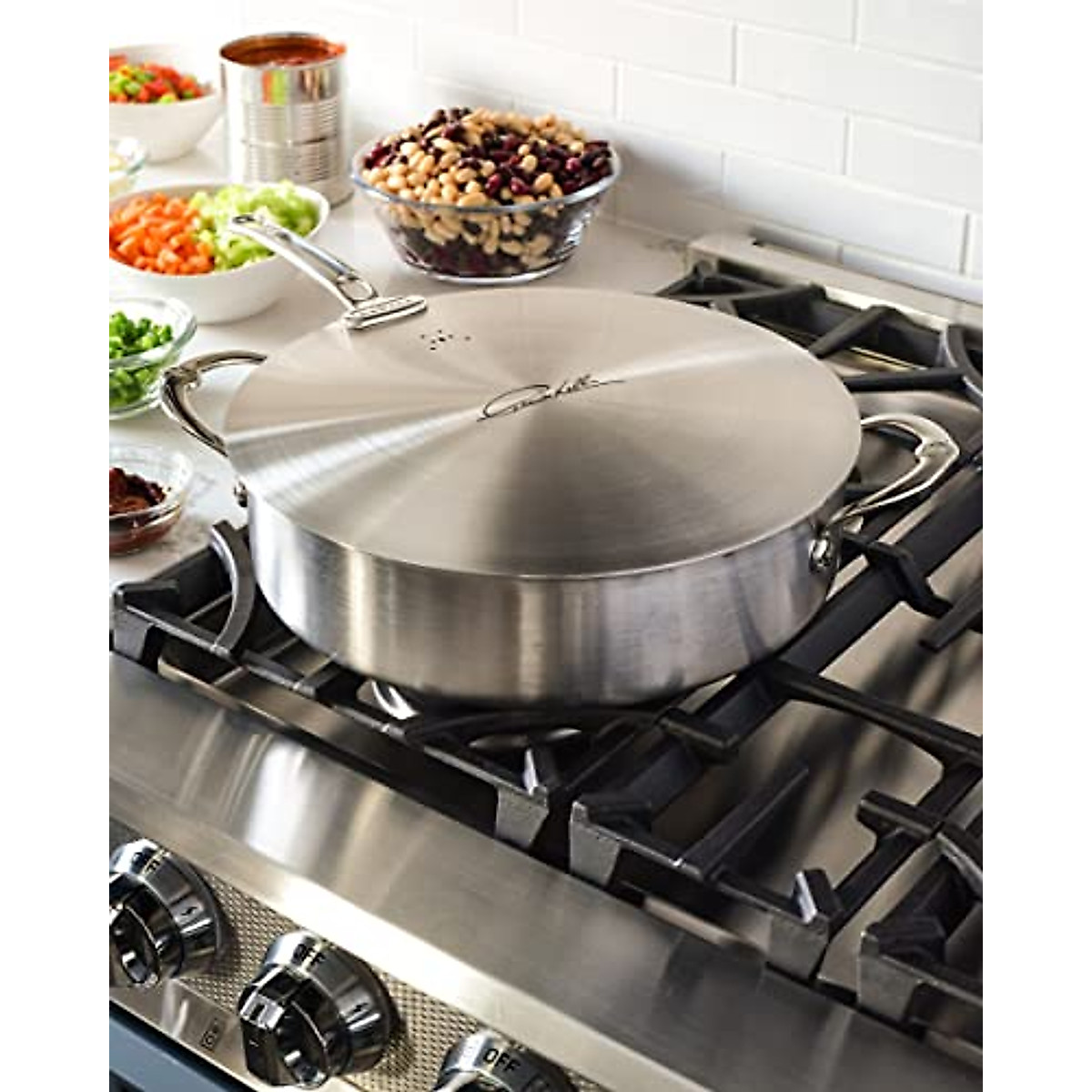 Thomas Keller Insignia by Hestan - Stainless Steel 9 Quart Rondeau, Induction Cooktop Compatible