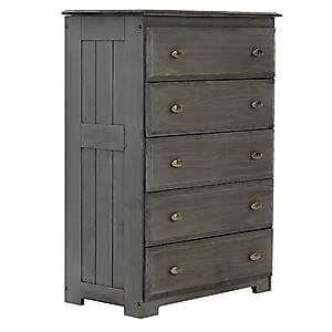 Discovery World Furniture Charcoal 5 Drawer Chest