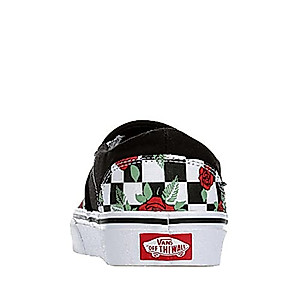 Vans Unisex Asher Slip On Sneaker - Multi Checkeredboard - Black 9.5