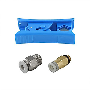 3D Printer Accessories Tubing Blue 1M Tube 1.75mm Filament Fitting Push to Connect for 3D Printer 3 V2 3D Printer Controllers