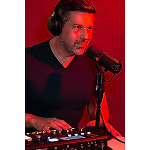 Gator Frameworks Desktop Microphone Stand with Round Weighted Base & Adjustable Height (GFW-MIC-0501)