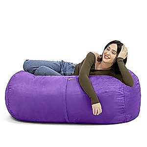 Jaxx Sofa Saxx Bean Bag Lounger, 4-Feet, 4', Grape