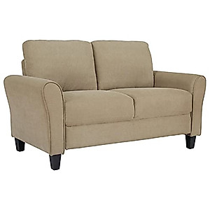 Signature Design by Ashley Carten Traditional Cushioned Loveseat, Beige