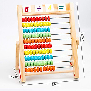 1 Pc Educational Tools Calculating Tool Wooden Arithmetic Abacus Students Abacus Early Education Supplies