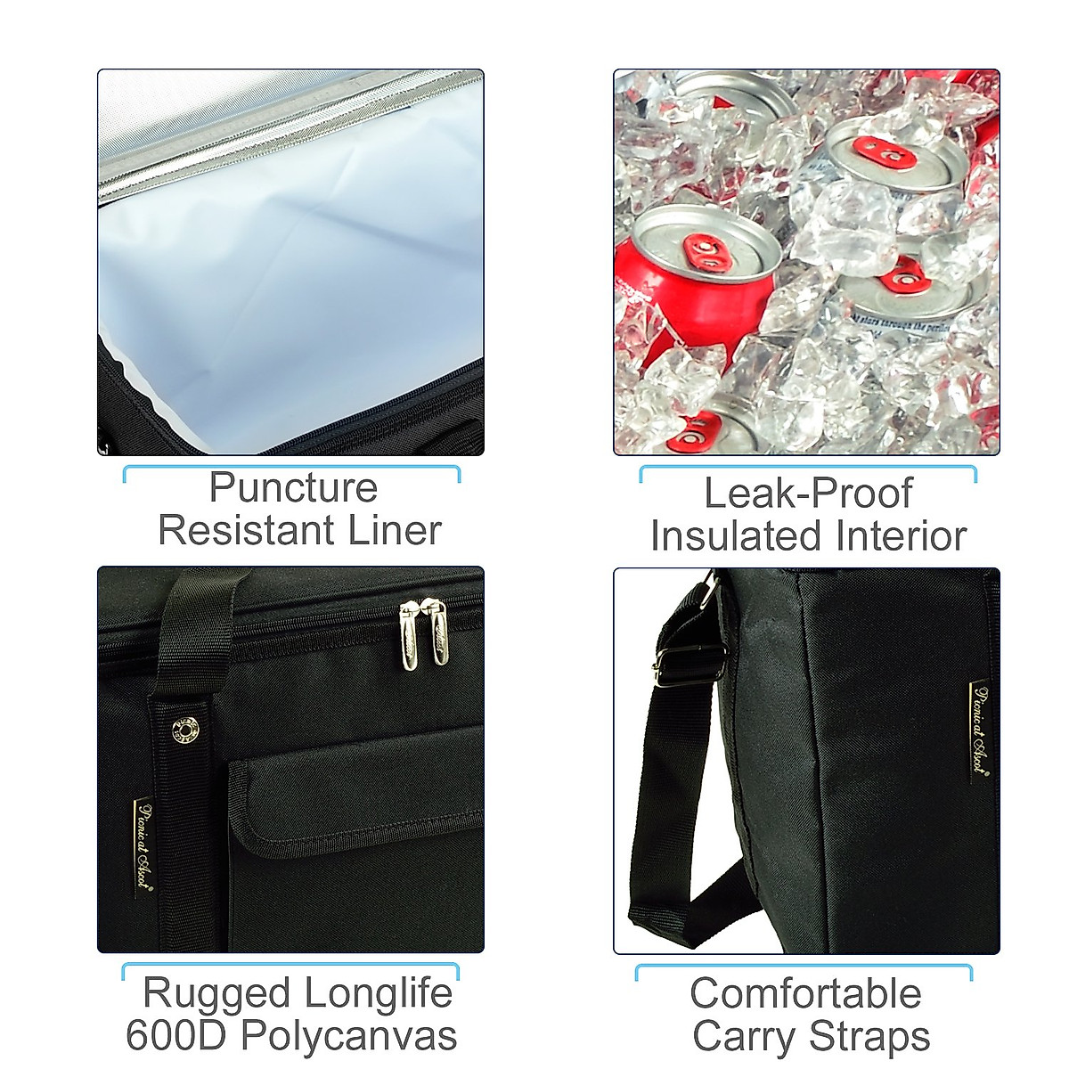 Picnic at Ascot 42 Can Capacity Semi Rigid Collapsible Leakproof Cooler- Designed & Quality Approved in the USA