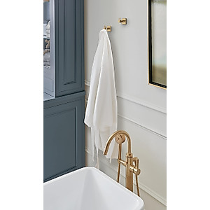 Amerock BH36070CZ | Champagne Bronze Single Robe Hook | 1-7/8 in. (48 mm) Length Towel Holder | Appoint | Towel Hook for Bathroom | Bathroom Hardware | Bath Accessories