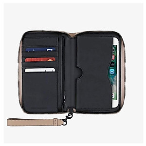 Rebecca Minkoff Regan Universal iPhone Plus Leather Wristlet Wallet, Nude