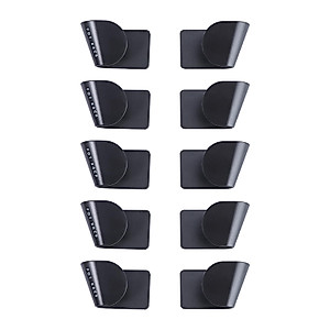 Cabilock 5 Pairs Pot Lid Rack Wall Mounted Adhesive Pan Pot Cover Storage Rack Shelf Chopping Board Holder Drain Rack for Kitchen Home Black