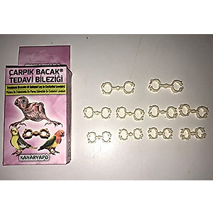 Fit Fly Cockatiel Lovebird Splayed Leg Treatment Bracelet Bird Bands Leg Rings