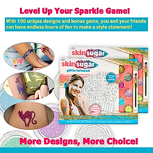 Temporary Tattoos Savvi Skin Sugar Glitter Tattoo Kit