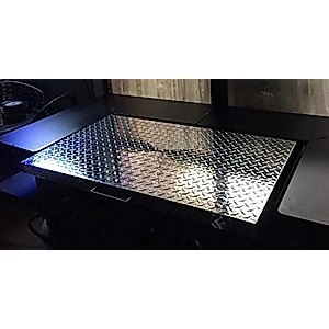 PREMIUM HOME Griddle Cover 36 Inch: for Blackstone Griddle, Blackstone Griddle Cover Accessories, Flat Top Griddle/Grill Cover, Great for Outdoors, use as Tabletop, Diamond Plate Aluminum
