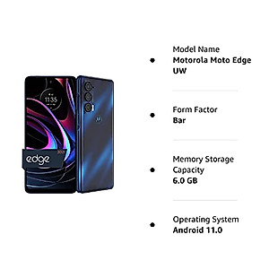 Motorola Moto Edge 5G UW Nebula Blue for Verizon (Renewed) (Blue (128gb))