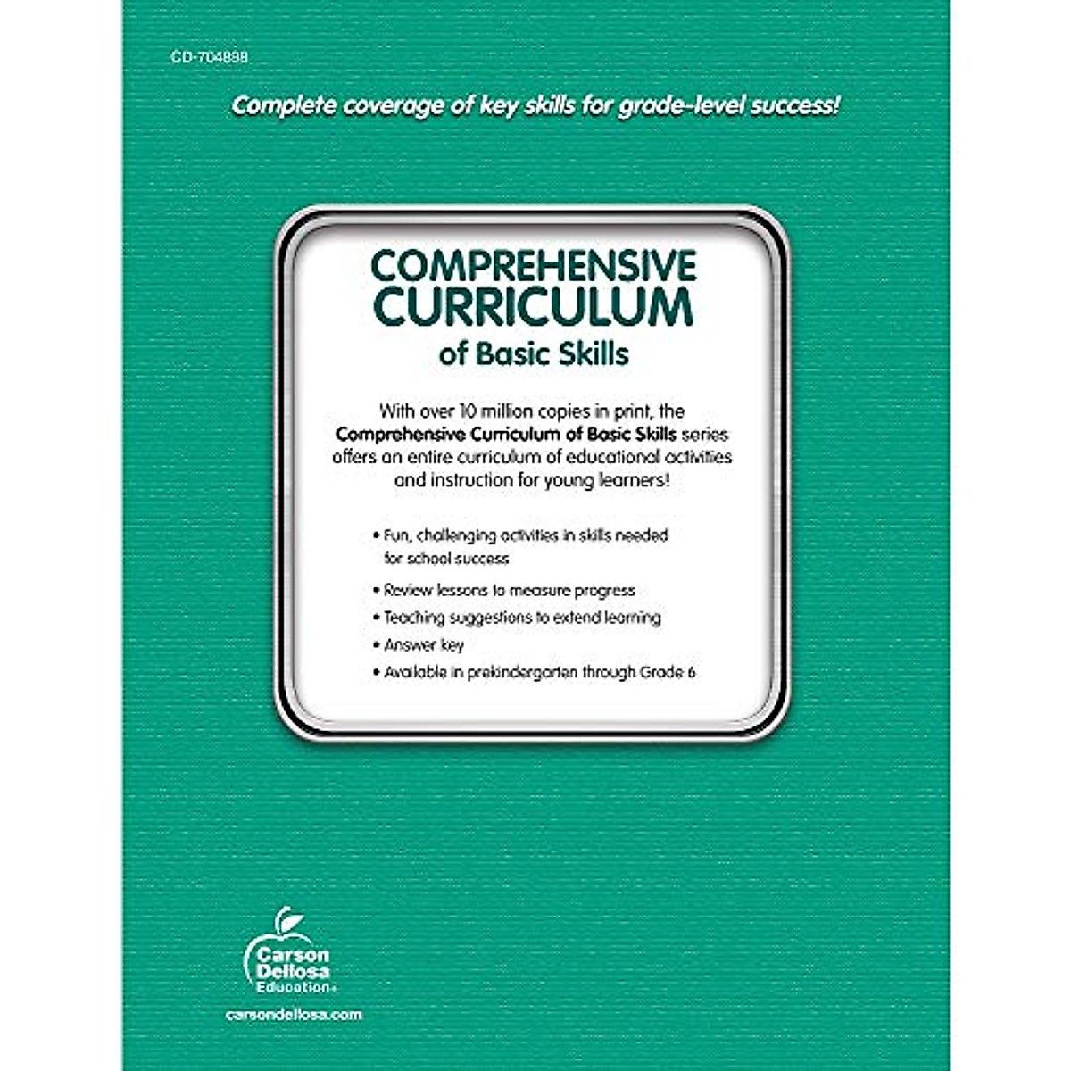 Carson Dellosa Comprehensive Curriculum of Basic Skills 5th Grade Workbooks All Subjects for Ages 10-11, Math, Reading Comprehension, Writing, Grammar, Geometry and More, Grade 5 Workbooks (544 pgs)