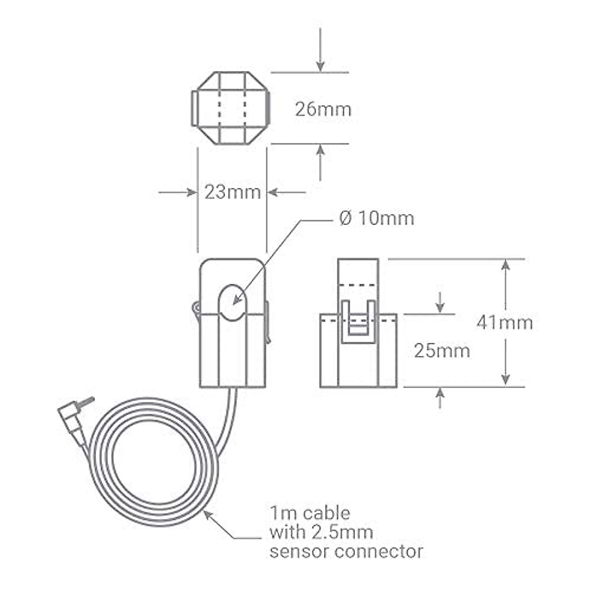 Smart Home Energy Monitor with 16 50A Circuit Level Sensors | Vue - Real Time Electricity Monitor/Meter | Solar/Net Metering