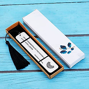 Bookmarks for Women Book Lovers Bookish Teen Girl Gift Ideas for Christmas Valentines Day Birthday Gifts for Daughter Her Best Friends Book Mark with Tassel Book Club Gifts