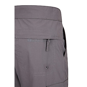 Mountain Warehouse Active Kids Zip Off Hiking Pants - Boys & Girls Dark Grey 9-10 Years