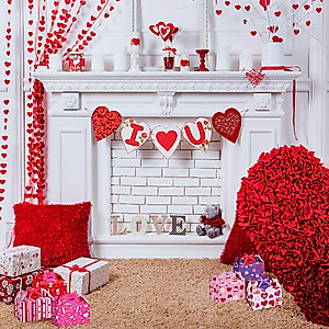 Winlyn 48 Set Valentine's Day Treat Boxes Hearts Prints Boxes Cookie Boxes Goodie Bag Party Favor Boxes Container Candy Box with Heart Tags Bulk for Kids Girls School Classroom Supplies