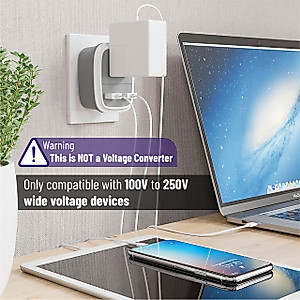 Bates- European Travel Plug Adapter, Adapter with USB, European Plug Adapter, US to Europe Plug Adapter, Converters and Adapters for Travel, Outlet Converter, Power Adapter Europe, Adapters for Europe