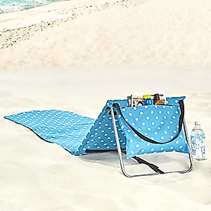 The Lakeside Collection Folding Sun Lounger - Portable Fishing Chair for Beach or Lawn