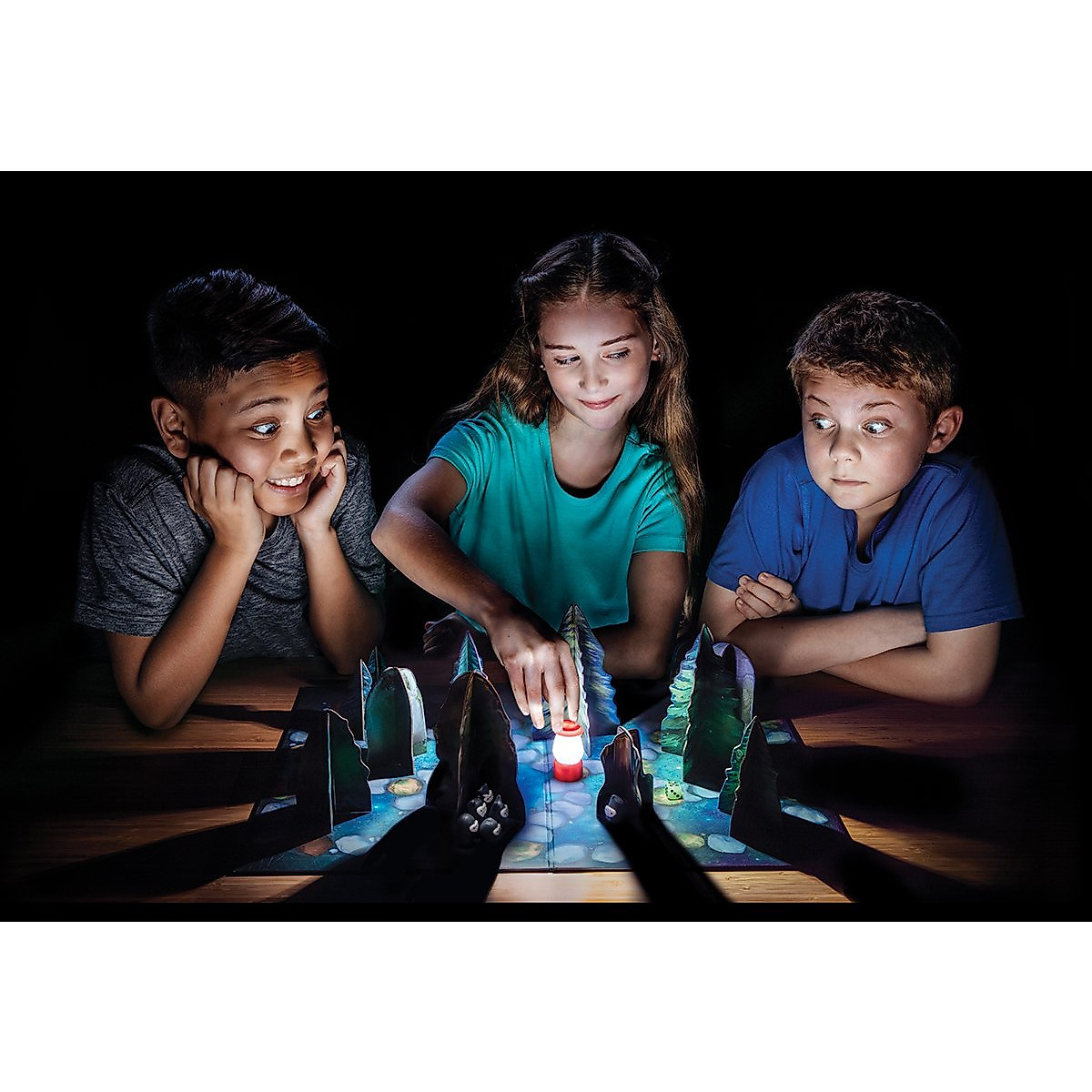 ThinkFun Shadows in The Forest - Unique Play-in-The-Dark Board Game | Ideal for Kids and Adults | Stimulating Brain Teaser | Innovative Gameplay