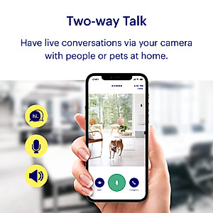 Canary View Indoor Home Security Camera 1080p HD WiFi IP | 24/7 Watch Live Video, Motion Alerts, Two-Way Talk, Night Vision, 10x Zoom, Private Mode, Compatible with Alexa, Google Assistant